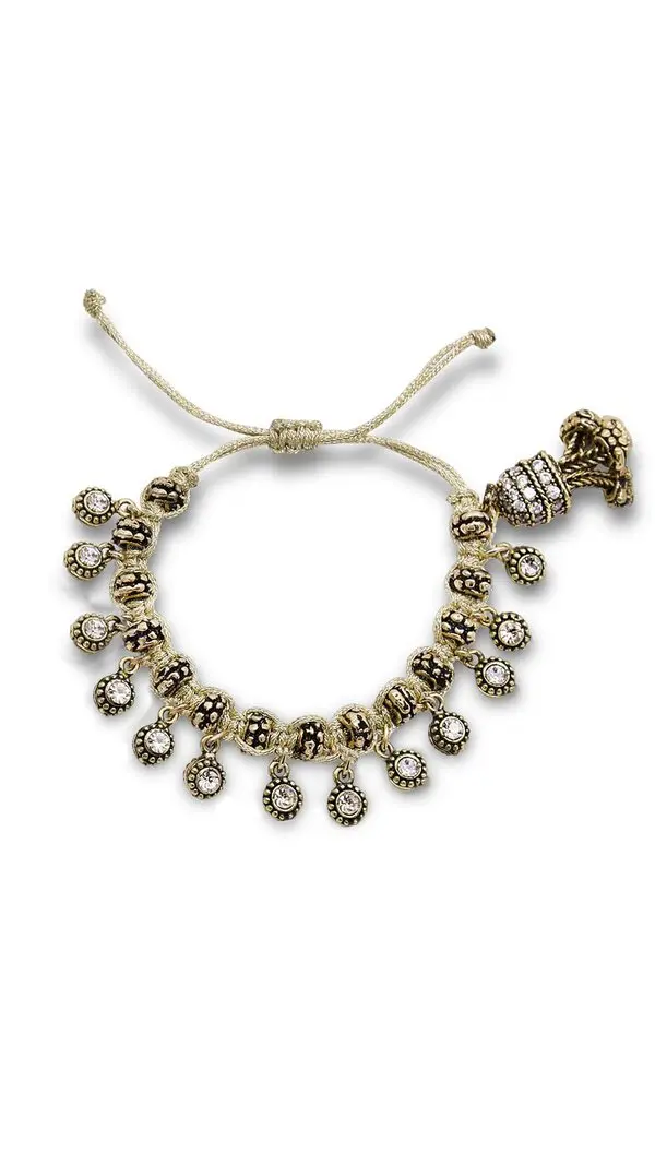 BAYEMEYC Hress Crystal Macrame Bracelet