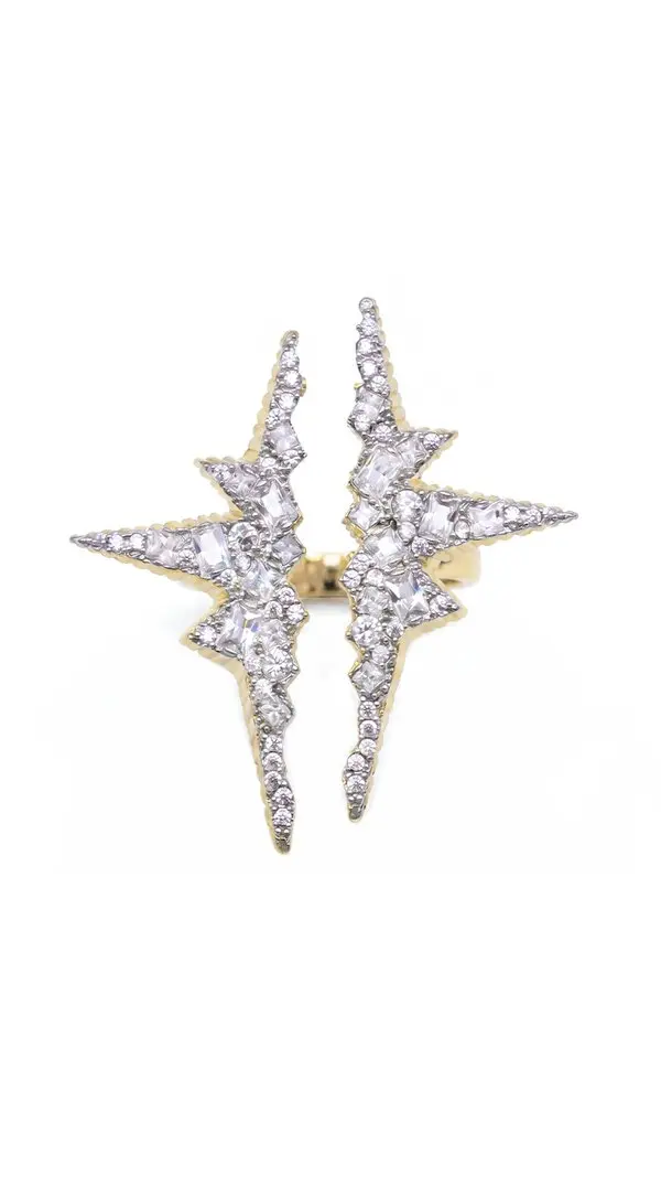 BAYEMEYC Siaure Crystal Statement Ring