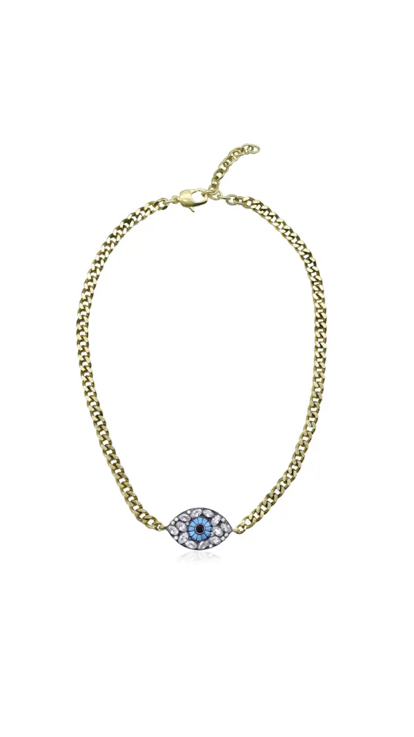 BAYEMEYC Esperanza Plated Eye Necklace