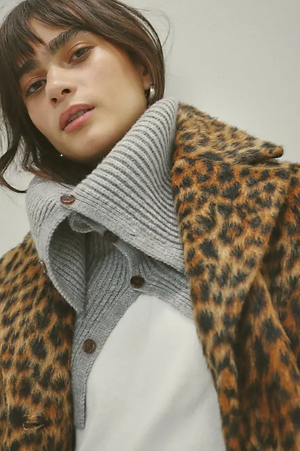 Free People Sunday Button Snood - Heather Grey