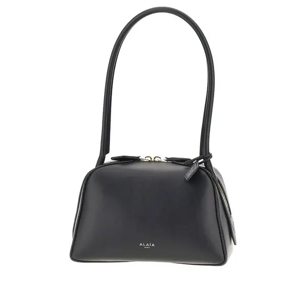 Alaïa Leather Le Bouledogue Bag - Black