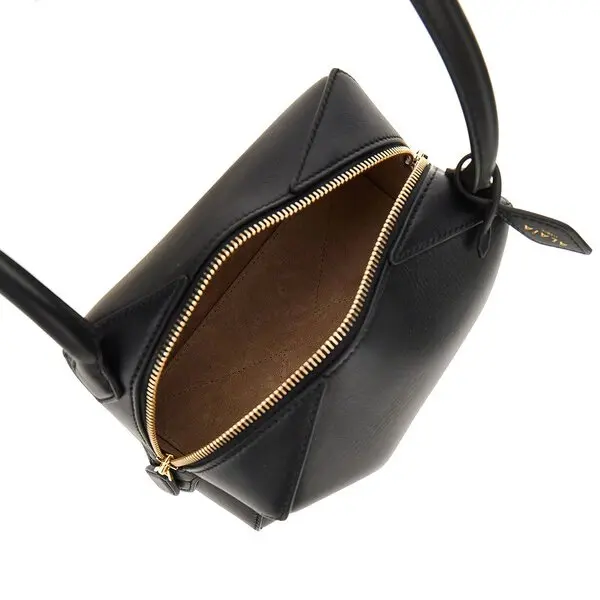 Alaïa Leather Le Bouledogue Bag - Black