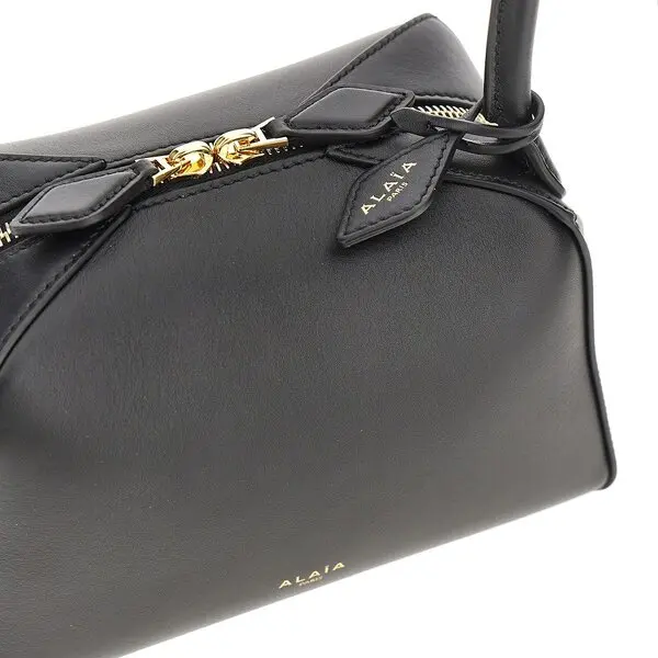 Alaïa Leather Le Bouledogue Bag - Black