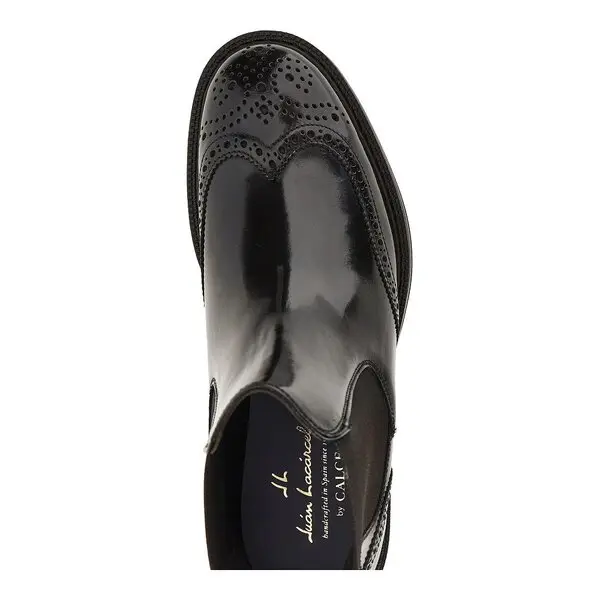 JUAN LACARCEL BY CALCE Spazzolato Leather Chelsea Boots