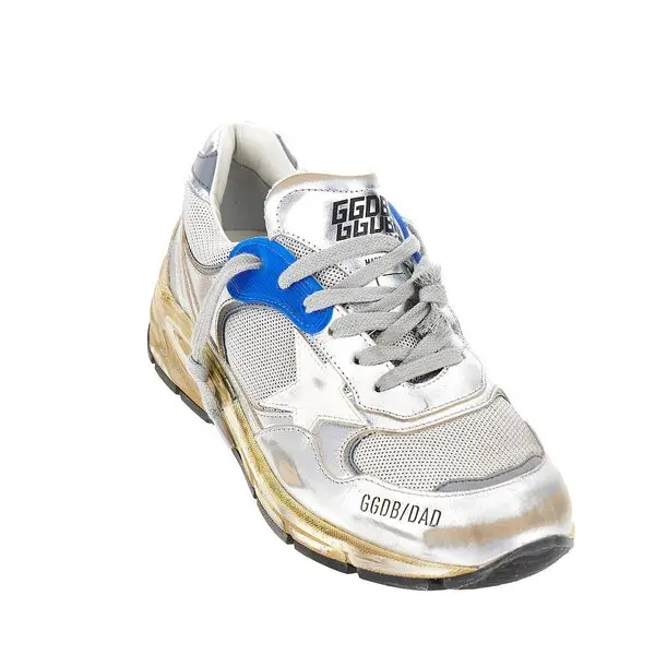 GOLDEN GOOSE Running Dad Mesh And Leather Sneakers