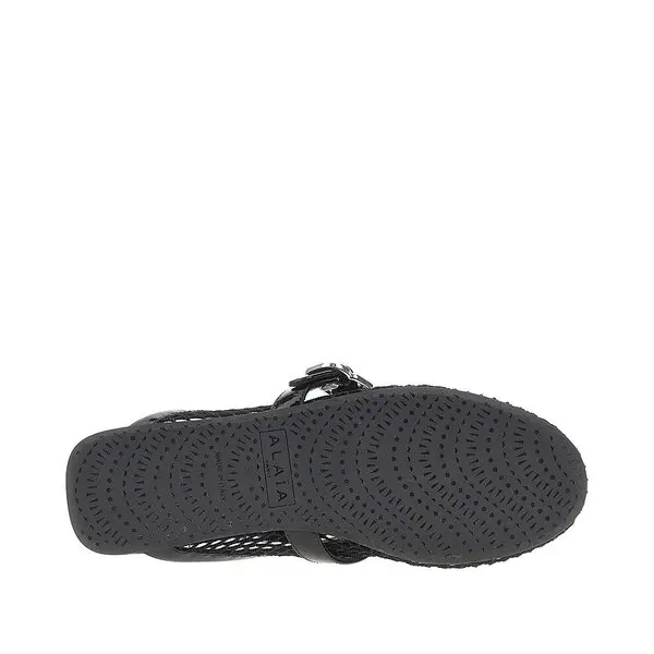 Alaïa Net Flat Mules