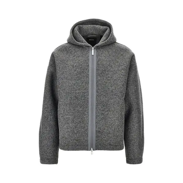 Herno Wool-blend Hooded Blouson Jacket