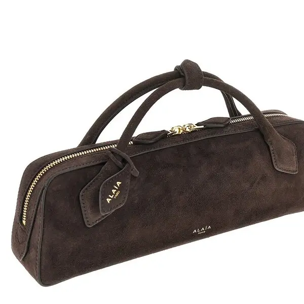 Alaïa Suede Leather Le Teckel Clutch