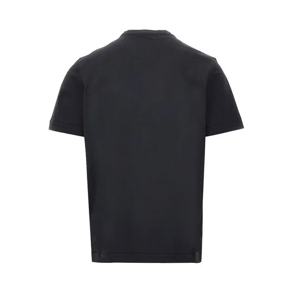 Moncler Cotton Jerey T-hirt With Logo Patch