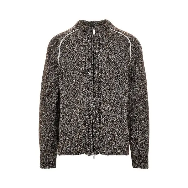 Herno Mouliné Knitted Cardigan