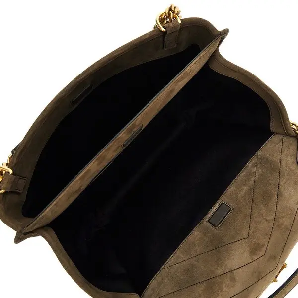 Saint Laurent Suede Leather Niki Tripouch Bag