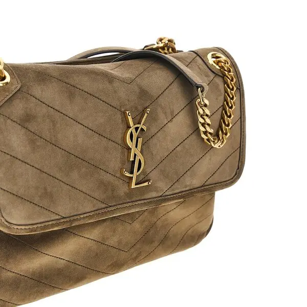 Saint Laurent Suede Leather Niki Tripouch Bag