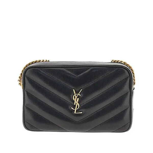 Saint Laurent Loulou' Matelassé Nappa Leather Camera Bag - Black