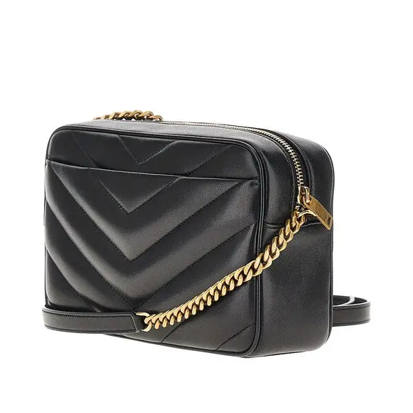 Saint Laurent Loulou' Matelassé Nappa Leather Camera Bag - Black