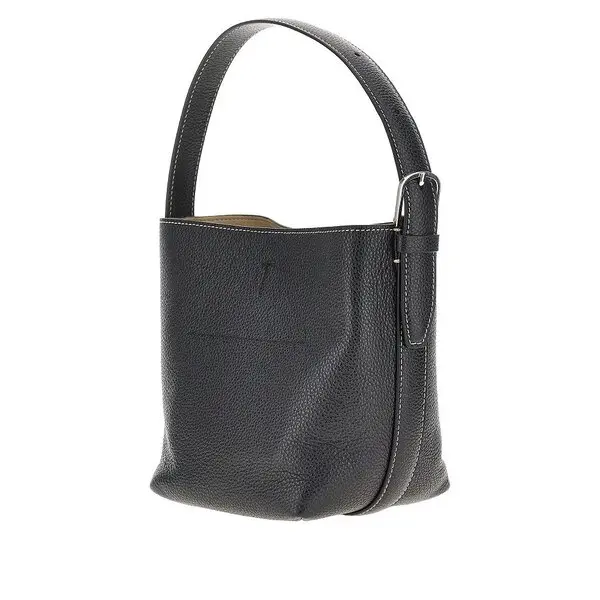 TOTEME Grained Leather Belted Tote Bag
