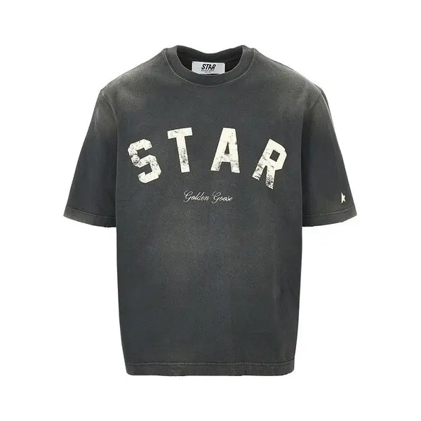 GOLDEN GOOSE Vintage Effect Relaxed Fit T-hirt