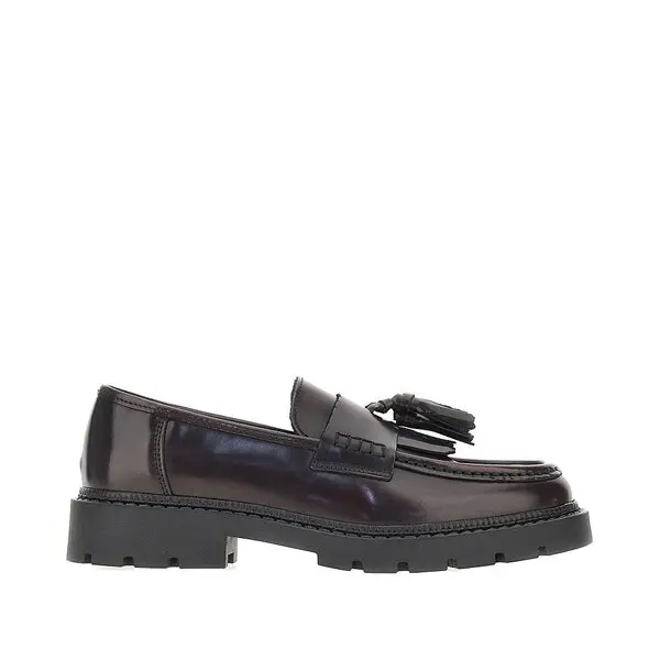 BIANCO Leather Tassel Loafers