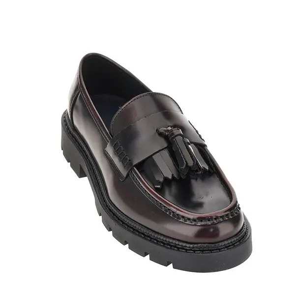 BIANCO Leather Tassel Loafers