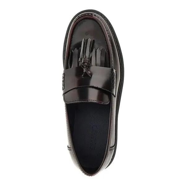 BIANCO Leather Tassel Loafers