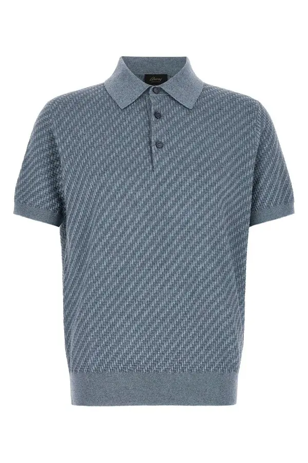 Brioni Trama' Weaving Polo