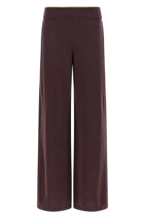 Pinko Mélange Knit Wide-leg Trousers