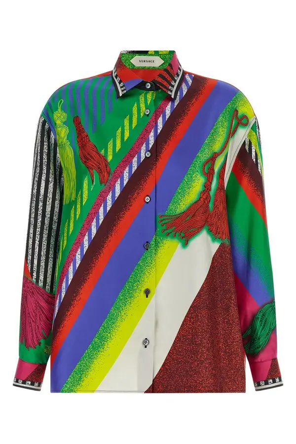 Versace Formula 6 Silk Shirt - Multi