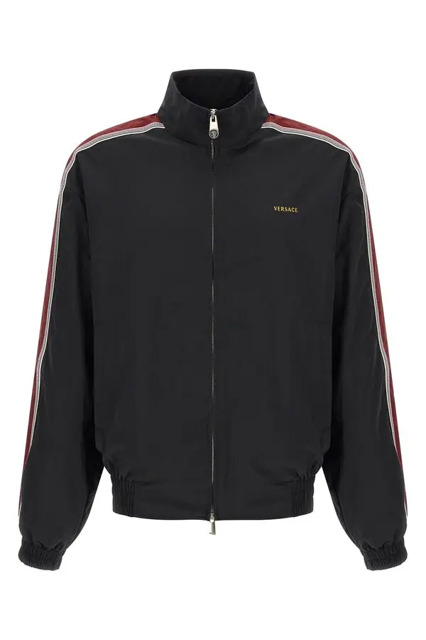 Versace Craquelé-effect Blouson - Black