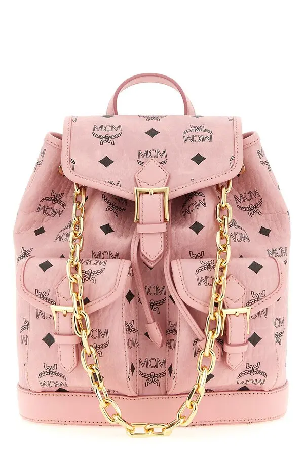 Mcm Aren Mini Backpack - Pink