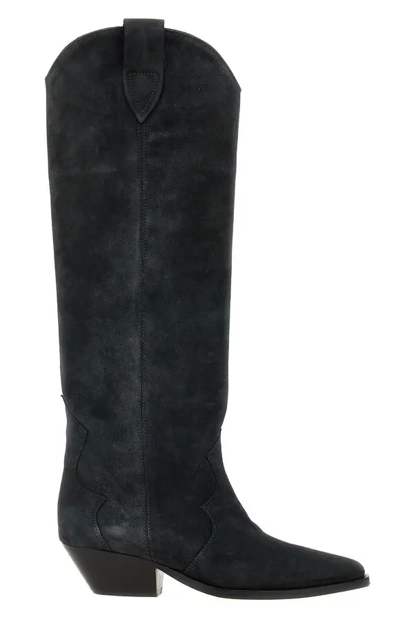 Isabel Marant Étoile Denvee Suede Boots - Black