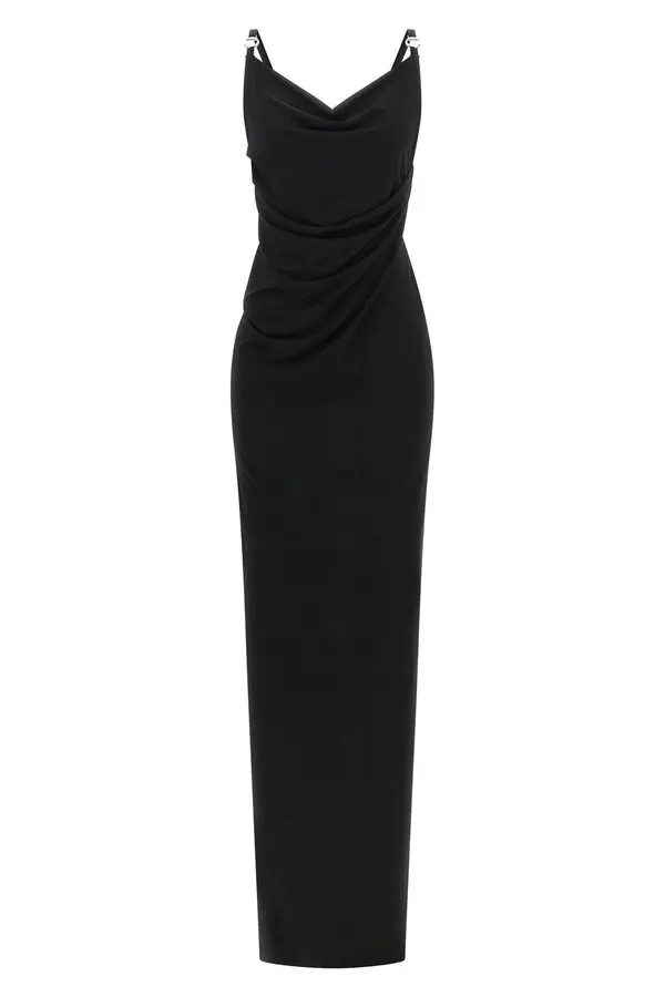 Coperni Metallic Logo Dress