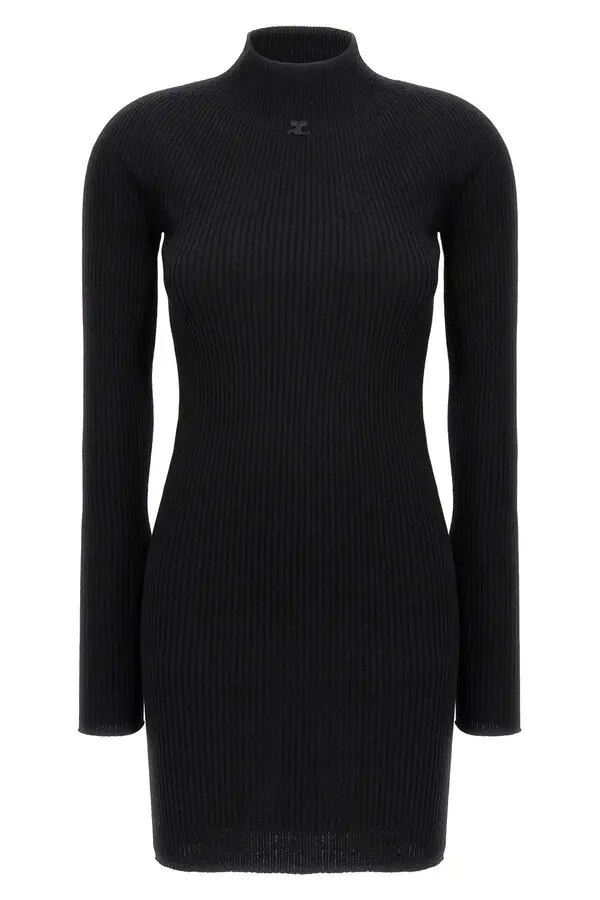 COURREGES Solar Light Rib Dress