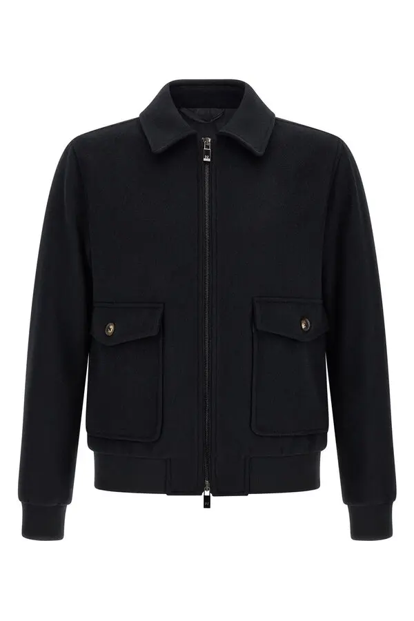 Pal Zileri Wool Cloth Bomber Jacket