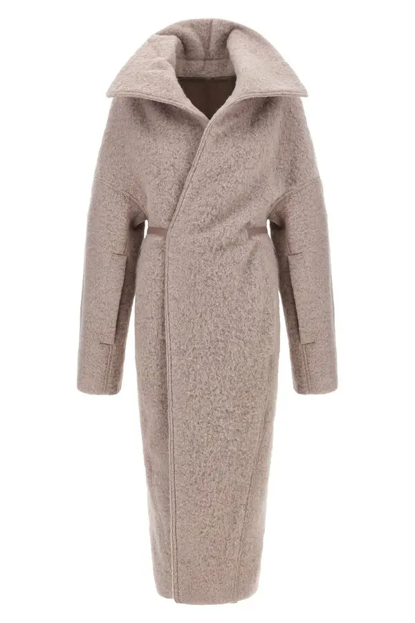Rick Owens Dracucollar Belted' Coat