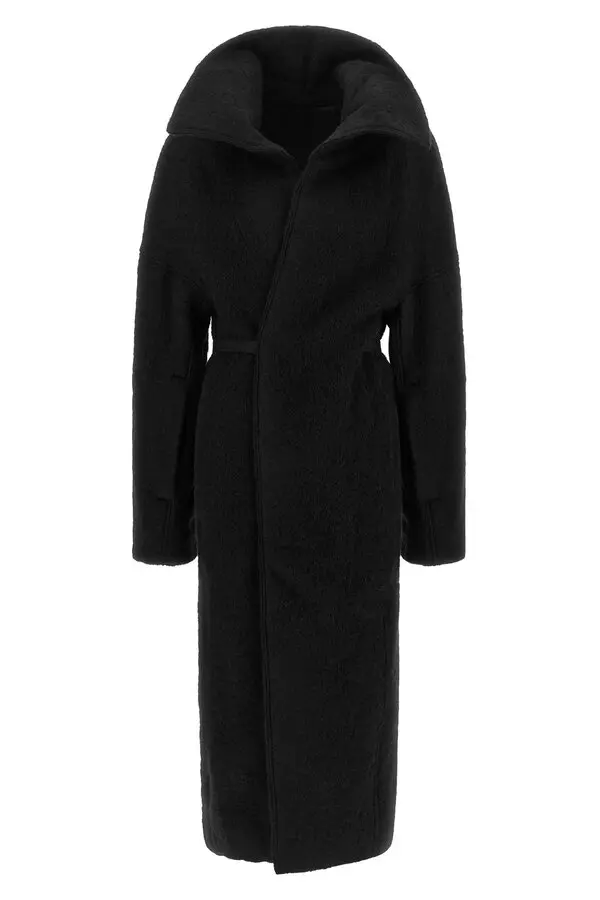 Rick Owens Dracucollar Belted' Coat