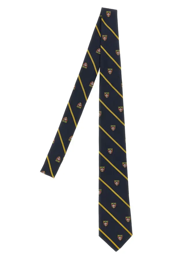 Polo Ralph Lauren Silk Striped Club Neck Ties - Blue