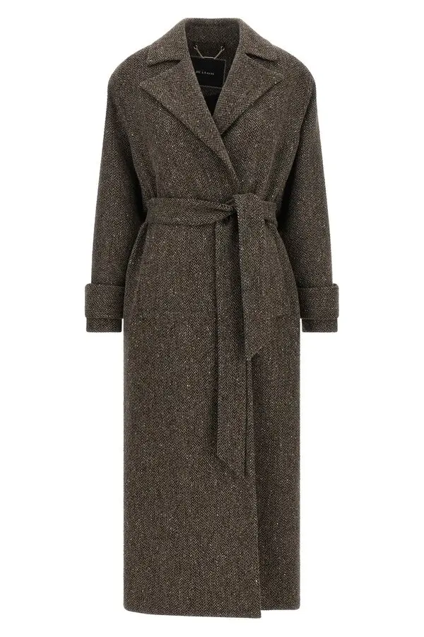 Kiton Chevron Wool Coat