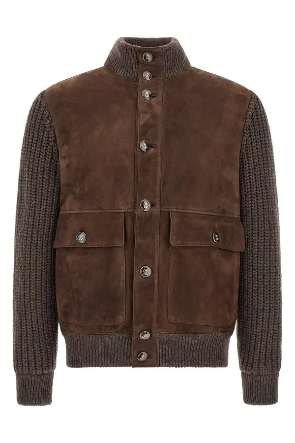 Brunello Cucinelli Suede Insert Jacket