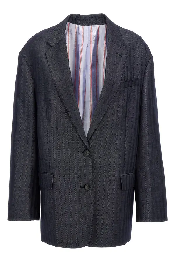 Etro Pegaso Single-breasted Blazer - Blue