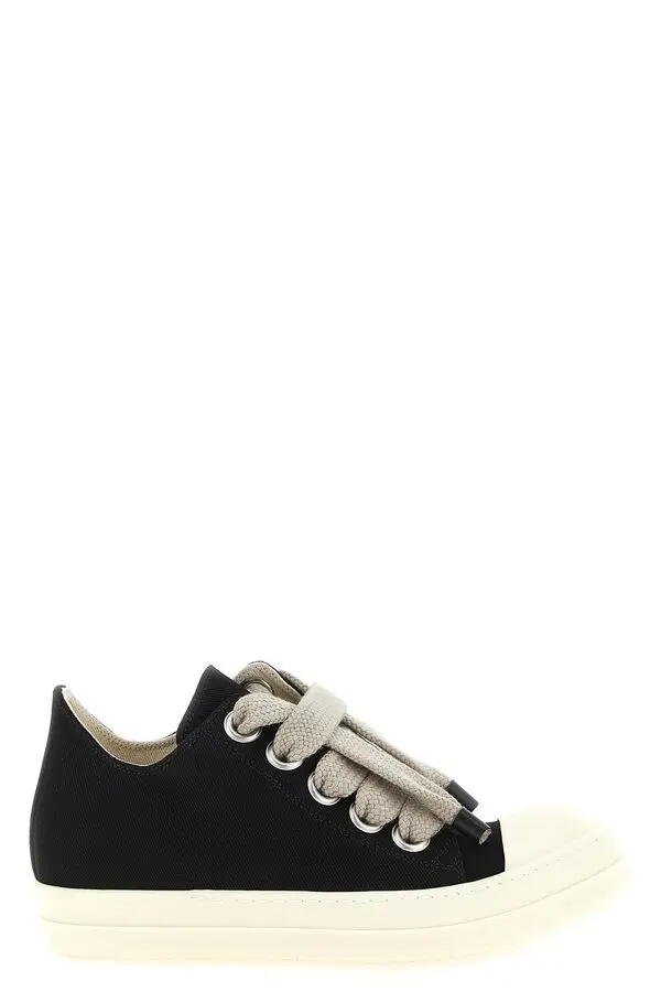 Rick Owens Jumbolace Low Sneaks - Black