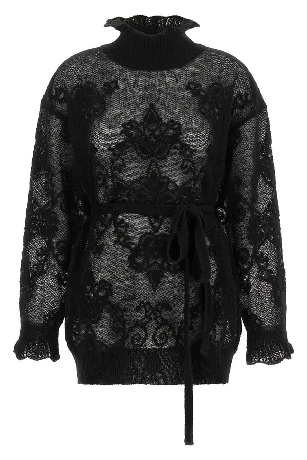 Twin-set Jacquard Yarn Sweater