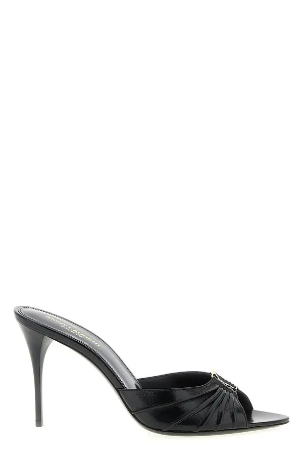 Saint Laurent Babylone Nappa Mules - Black