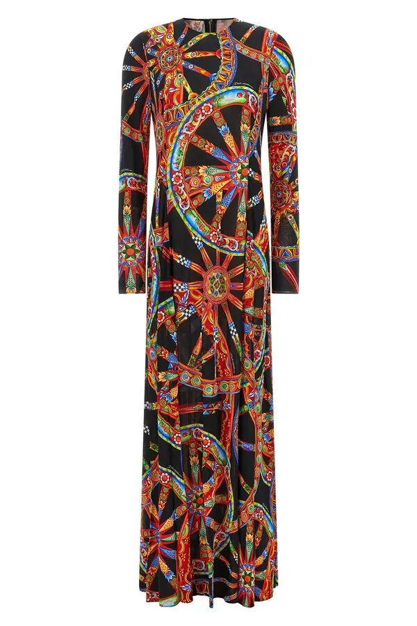Dolce & Gabbana Carretto Long Dress - Multi