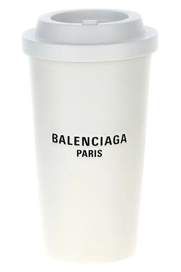 Balenciaga 9 Am Leather Clutch - White