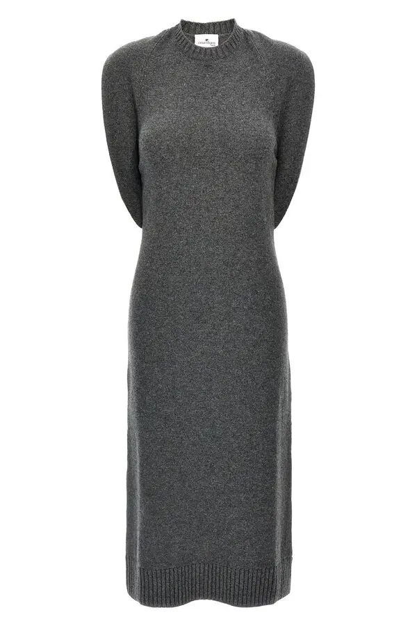COURREGES Over The Shoulder Drapè Dress