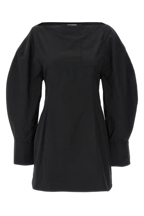 Jacquemus La Robe Chemise Casaco' Dress - Black