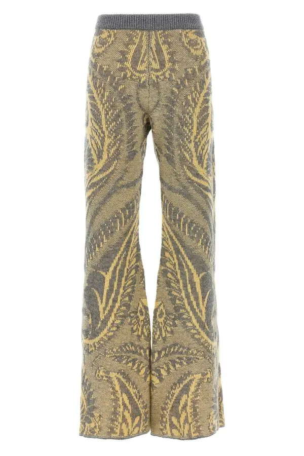Etro Paisley Knit Flared Pants