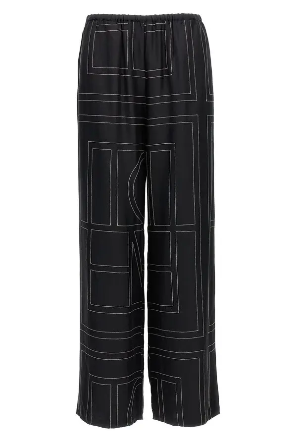 TOTEME Monogram' Pants - Black