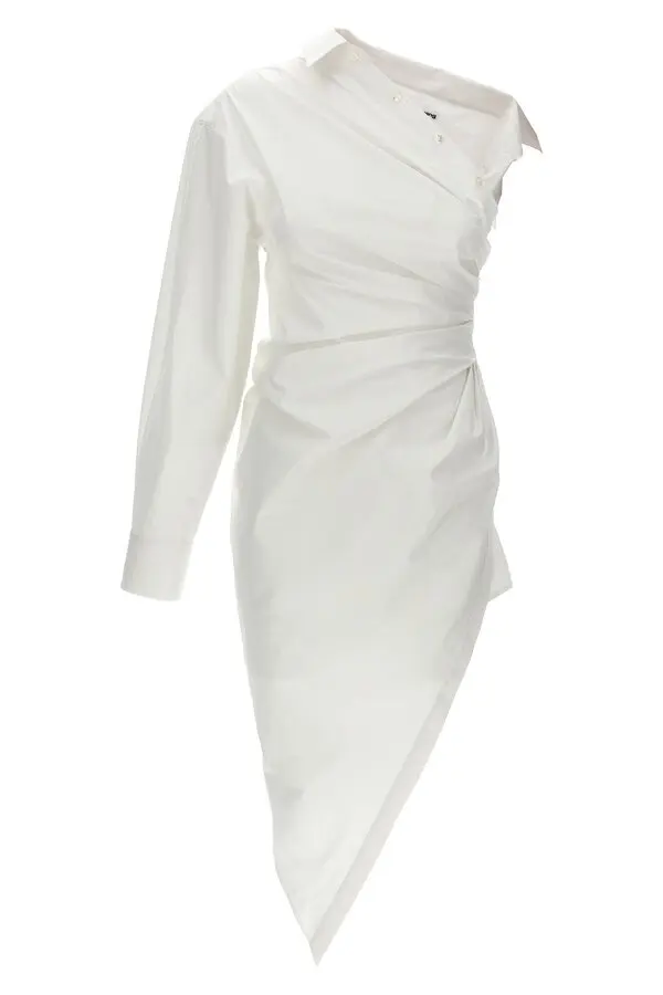 Alexander Wang Asymmetrical Cotton Shirt Dress