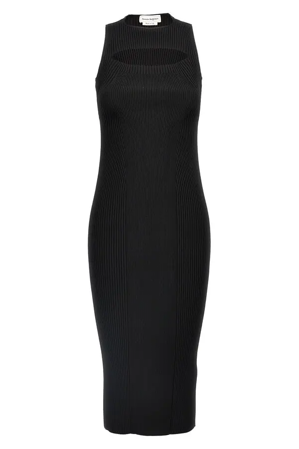 Alexander McQueen Ribbed Knit Dress