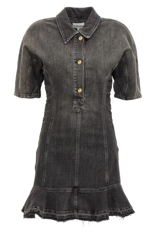GANNI Tint Edge' Dress - Black